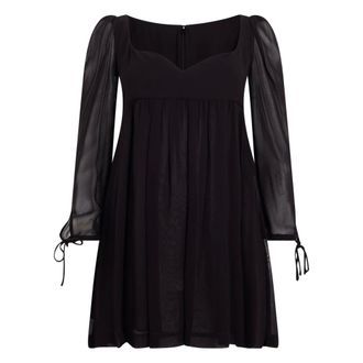 Philosophy di Lorenzo Serafini Femme, Robes, Noir, Taille: 40 FR Robe Courte &Eacute;l&eacute;gante &agrave; D&eacute;collet&eacute; en Coeur