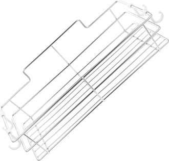Angoily Wandregal Aus Edelstahl F&uuml;r Badezimmer Duschablage Mit Aufbewahrungsst&auml;nder Wc-ablage Inklusive Wand-zahnb&uuml;rstenhalter Montagefertig Mit Bel&uuml;ftungsdes