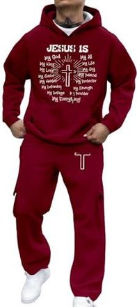 Generic Surv&ecirc;tements pour hommes imprim&eacute;s &agrave; manches longues sweat &agrave; capuche ensembles de jogging d&eacute;contract&eacute;s sport jogging hauts pantalons assortis v&ecirc;tements