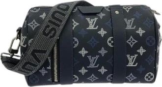 Louis Vuitton Pre-owned Monogram Shadow City Keepall Boston Bag - Homme - Pre-owned - Bleu - Taille: ONE Size