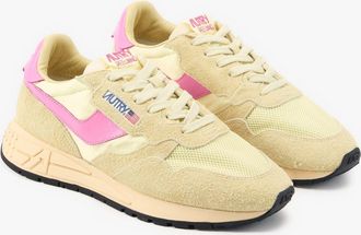 Autry Baskets crant&eacute;es en cuir m&eacute;lang&eacute;