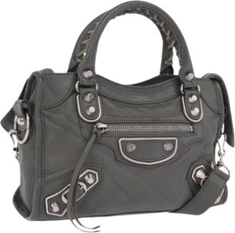 Balenciaga Sac &agrave; main vintage Pre-owned - Femme - Pre-owned - Gris - Taille: ONE Size
