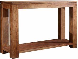 Massivmoebel24 Konsolentisch Akazie 115x40x76 golden honey lackiert SHAMAN 12