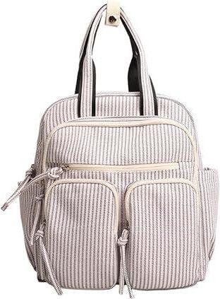 Generic Sac &agrave; dos tendance en nylon pour femme - Grande capacit&eacute; - Poign&eacute;e souple - Couleur unie - Multi-poches - Sac &agrave; dos pour ordinateur portable - Sac &agrave; d