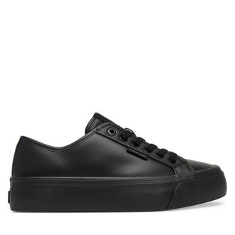 Calvin Klein Sneakers Calvin Klein Vulc Flatf Lace Up Lth YW0YW01932 Schwarz