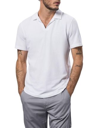 Pierre Cardin Herren Poloshirt Kurzarm Polohemd, Brilliant White, S