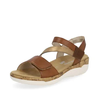 Remonte Damen Riemchensandalen R6860, Frauen Sandalen,lose Einlage,Riemchen,halteriemen,Sommerschuhe,Freizeitschuhe,Strandschuhe,braun Kombi (24),39 EU