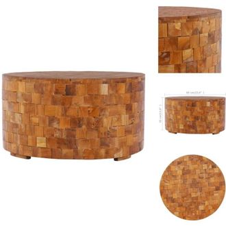 vidaXL Couchtisch 60x60x35 cm Teak Massivholz - Holzkouchtisch - Massivholzm&ouml;bel - Wohnzimmertisch - Esszimmertisch - Sideboard