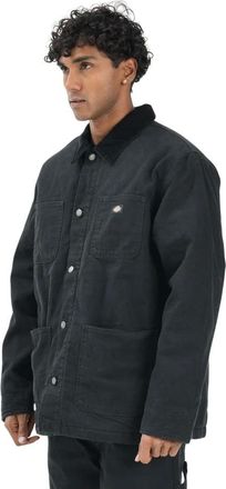Dickies Homme, Vestes, Noir, Taille: XL Chore Lined Canvas Jacket
