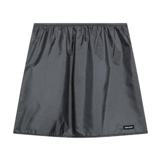 Miu Miu Rock aus technischem Gewebe - - Skirts - Damen - Grau - S