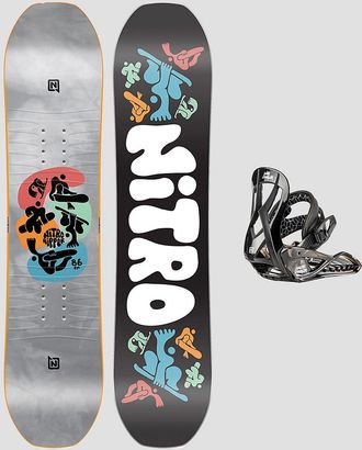 Nitro Ripper Kids + Charger Micro Set Kids Snowboard-Set uni