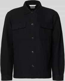 Selected Relaxed Fit Hemdjacke aus Leinen-Baumwoll-Mix Modell LEROY