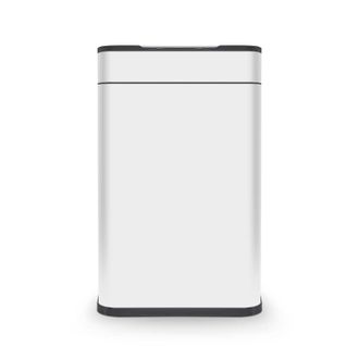 Tower Tower T938023WHT Ozon-Sensor-Abfalleimer, groß, 60 l, freihändige Öffnung, Kohlefilter, Weiß