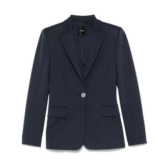 Pinko Pinko, Femme, Vestes, Bleu, Taille: 40 FR Veste Chic Blu Outerwear