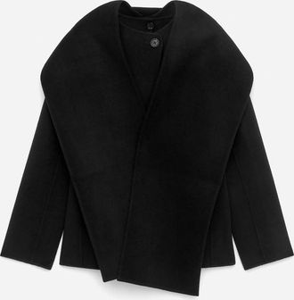 Arket Doubleface-Blazer Aus Wollmischung -Schwarz