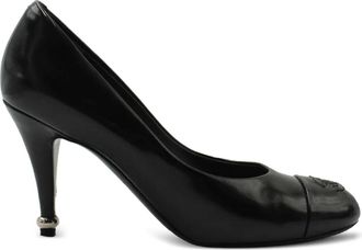 Chanel escarpins à logo CC - Noir