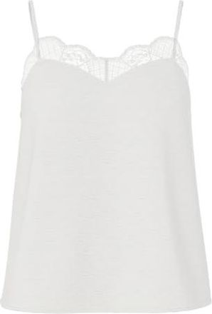 Pieces Femme PCTIFFANY Strap Lace Noos BC Top, Cloud Dancer, L EU