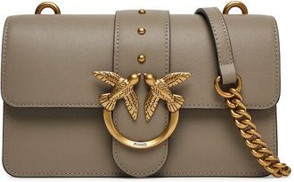 Pinko Handtasche Love One Mini ST.CL Al 25-26 PLTT 105856 A0F1 Grau