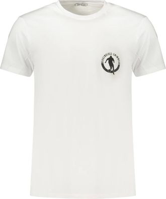 Dirk Bikkembergs Homme, Tops, Blanc, Taille: M T-Shirt &agrave; Manches Courtes Pupino