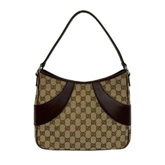 Gucci Sac bandouli&egrave;re en toile et cuir GG Pre-owned - Femme - Pre-owned - Brun - Taille: ONE Size