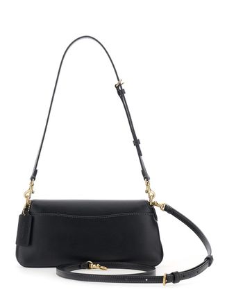 Coach Womens Shoulder Bag Jet Black Leather Cow
