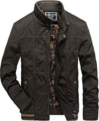 Baymate Homme Décontracté Veste Hiver Classique Manteau Trench Coat Blouson Chaud Parka