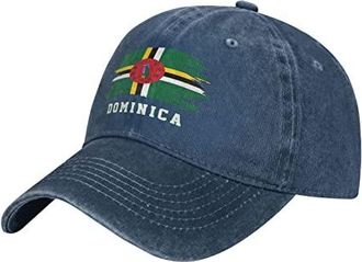 Generic Casquettes De Golf Drapeau De La Dominique Unisexe Casquette Trucker Vintage Anti-Soleil Cap pour Festivals Jogging Sports