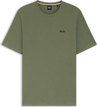 HUGO BOSS Homewear-T-Shirt aus einem Baumwoll-Mix mit Struktur in