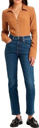 Levi's Femme Jeans 724 High Rise Straight, Blue Wave Dark, 30W / 34L