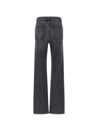 Khaite Womens Jeans Danielle Black Cotton