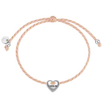 Glanzst&uuml;cke M&uuml;nchen Armband - Sterling Silber Armband Herz I MOG DI - Gr. ONESIZE - in Silber - f&uuml;r Damen