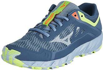 Mizuno Chaussures de Course Wave Ibuki 3 pour Femme, Vindigo Subduedb Neolime, 40 EU
