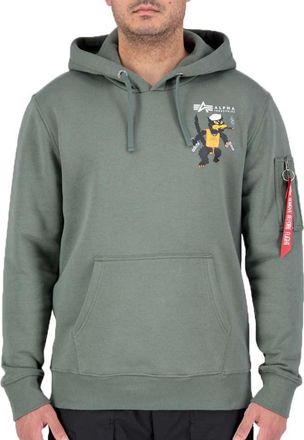 Alpha Industries PB Squadron Hoody Kapuzensweat f&uuml;r Herren Vintage Green