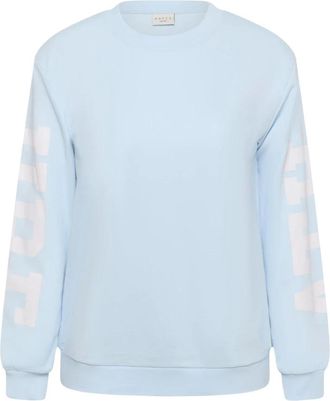 Kaffe Curve Femme, Sweatshirts et sweats &agrave; capuche, Bleu, Taille: 40 FR SweaT-shirt ras du cou