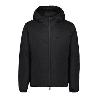 Moncler Schwarze Hutte Daunenjacke - - Jackets - Herren - Schwarzk - L