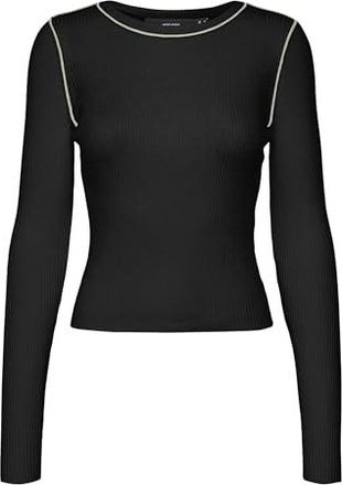 Vero Moda Pull en Maille VMKARA Pull-Overs Black L Black L
