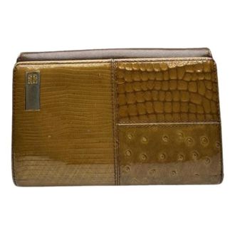 Givenchy Portefeuille en cuir Pre-owned - Femme - Pre-owned - Brun - Taille: ONE Size