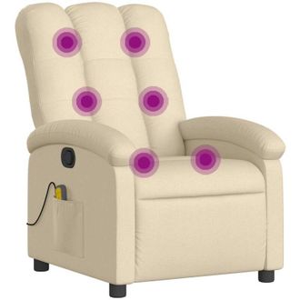 vidaXL Massagesessel Creme Stoff - Vidaxl