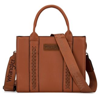 Montana West Wrangler Tragetasche f&uuml;r Damen, Designer-Umh&auml;ngetasche, Handtasche mit Tragegriff und Riemen, A-natur-braun, Medium