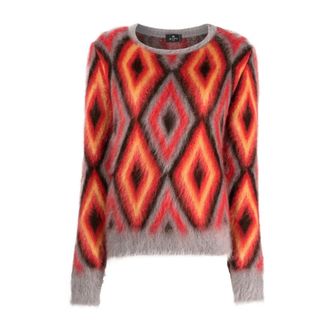 Etro Rundhals-Strickware - - Knitwear - Damen - Mehrfarbig - M