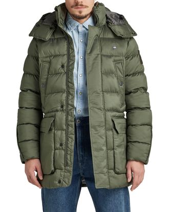 G-Star RAW Herren G-Whistler Padded Hooded Parka, Gr&uuml;n (lt hunter D20102-D199-8165), S