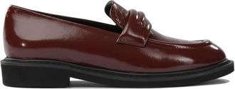 Halmanera Bordeaux Calf Leather Loafers With Contrasting Rub - Gr. 36 (EU) - in Rot