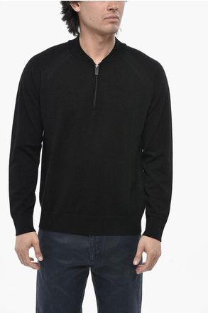 Paolo Pecora Light Virgin Wool Half-Zip Sweater size Xxl