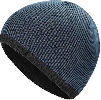 ZLYC Homme Hiver Bonnet avec Doublure Polaire(Bleu)