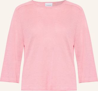 Comma Comma Pullover Mit Leinen Und 3/4-Arm pink