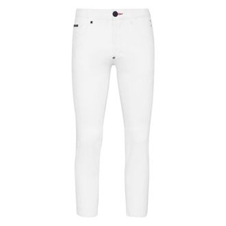 Philipp Plein Herren, Jeans, Wei&szlig;, W38Gr&ouml;&szlig;e