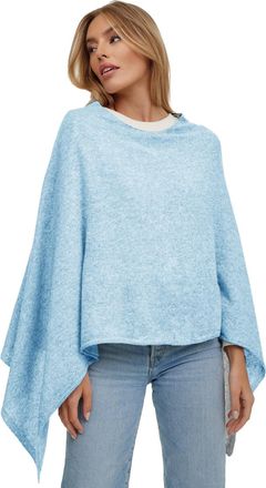 Glamexx24 Damen Strick Poncho Unifarbe Cape Feinstrick Pullover Umh&auml;ngetuch Eleganz Stil und Komfort f&uuml;r Fr&uuml;hling und Herbst Made in Italy