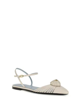 Valentino Garavani Womens Coeur Royal Sandals Ren Ballerinas Flat Shoes