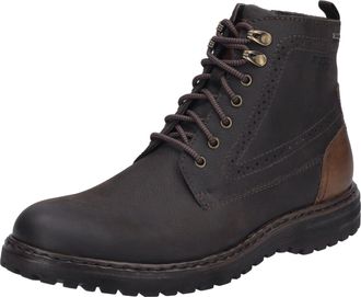 Josef Seibel Herren Schnürstiefeletten Erroll 53,Weite G (Normal),Wechselfußbett,wasserdicht,reißverschluss,Bootee,Moro-Kombi,43 EU