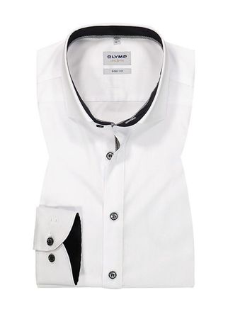 Olymp Herren Hemd weiß Baumwolle